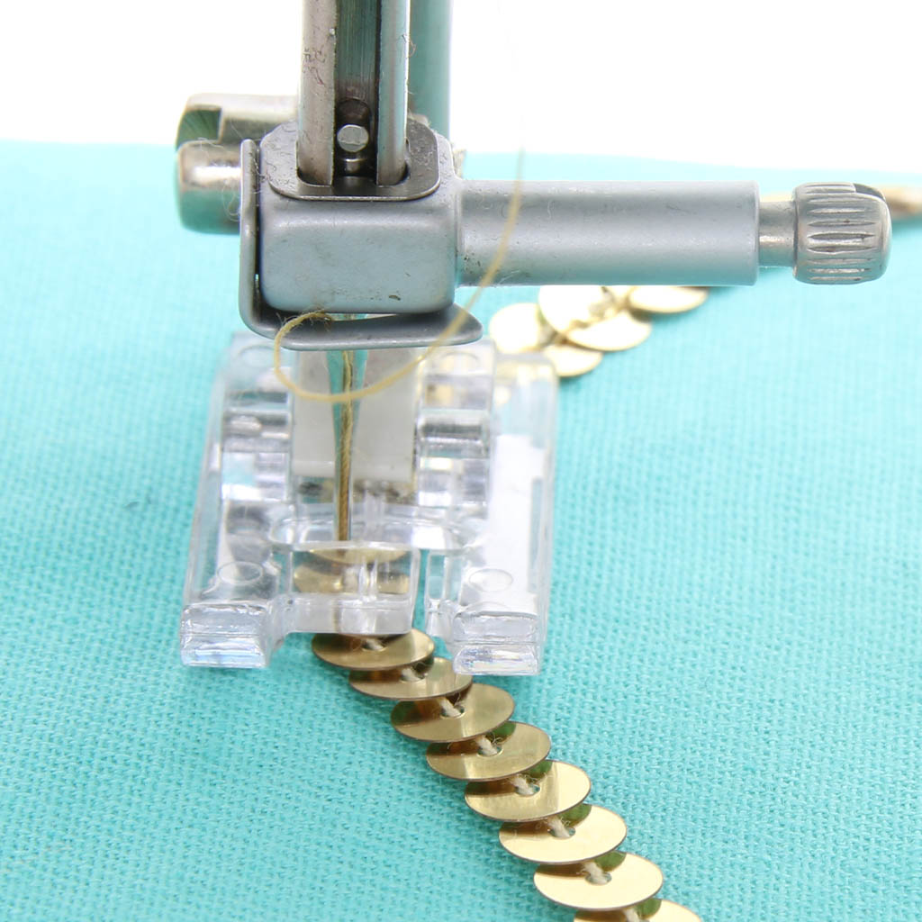 How to Sew Sequin Trim - Sewing Sequins by Machine | TREASURIE