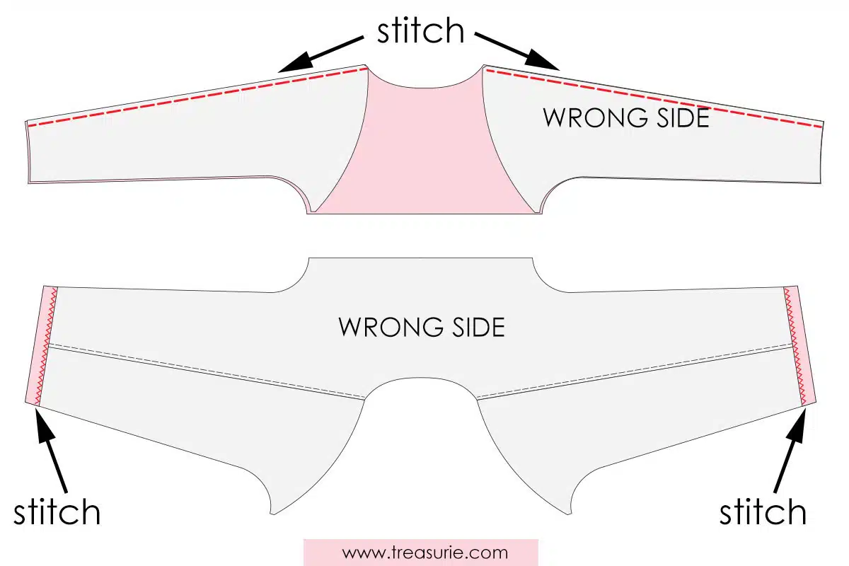 Shrug Sewing Pattern {FREE} Girls Sizes 2 to 14 | TREASURIE