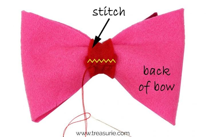 Felt Bow Template {Free Printable Felt Bow Tutorial} | TREASURIE