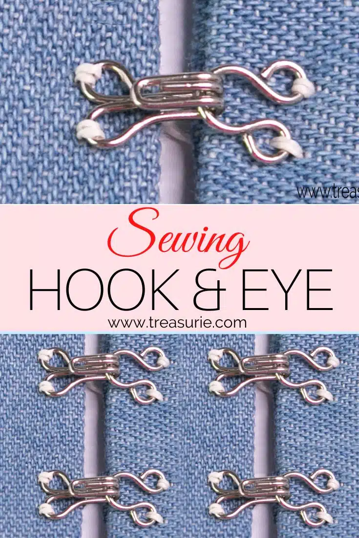 How to Sew Hook and Eye, Step by Step for Beginners | TREASURIE