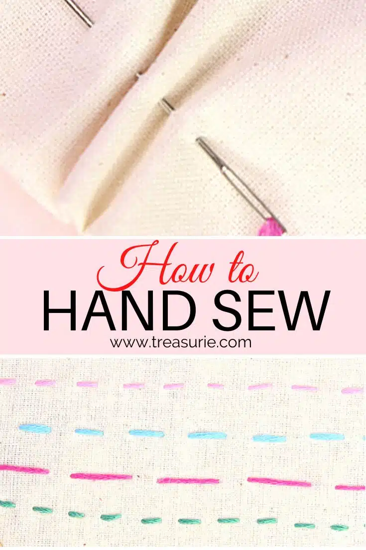 How to Hand Sew, Easy Hand Sewing Stitches & Tutorial | TREASURIE