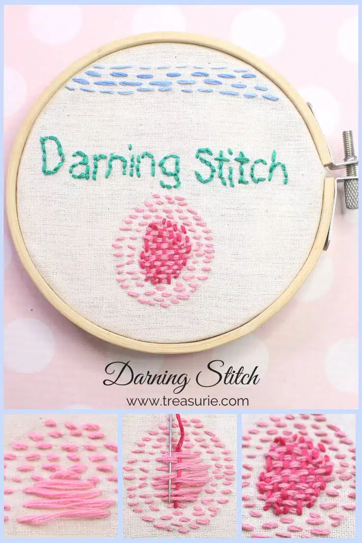 Darning Stitch - Darn a Hole for Repairs & Embroidery | TREASURIE