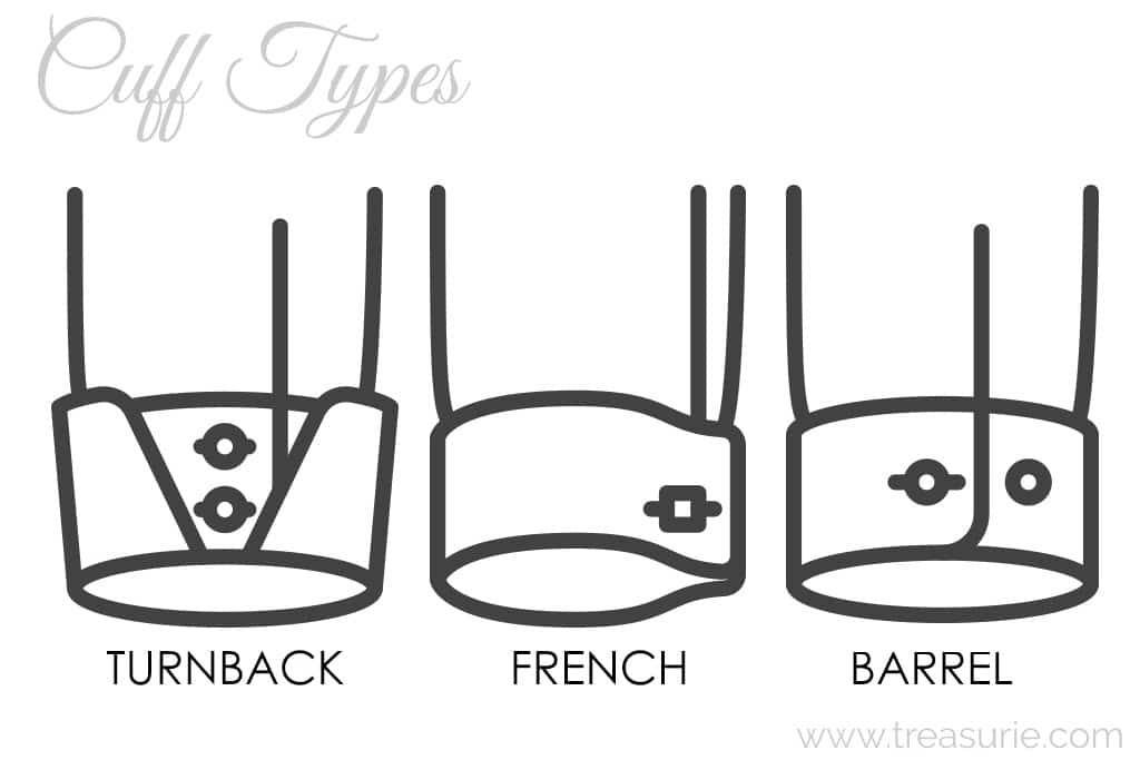 Types of Cuffs - Guide & Explanation of Cuff Styles | TREASURIE