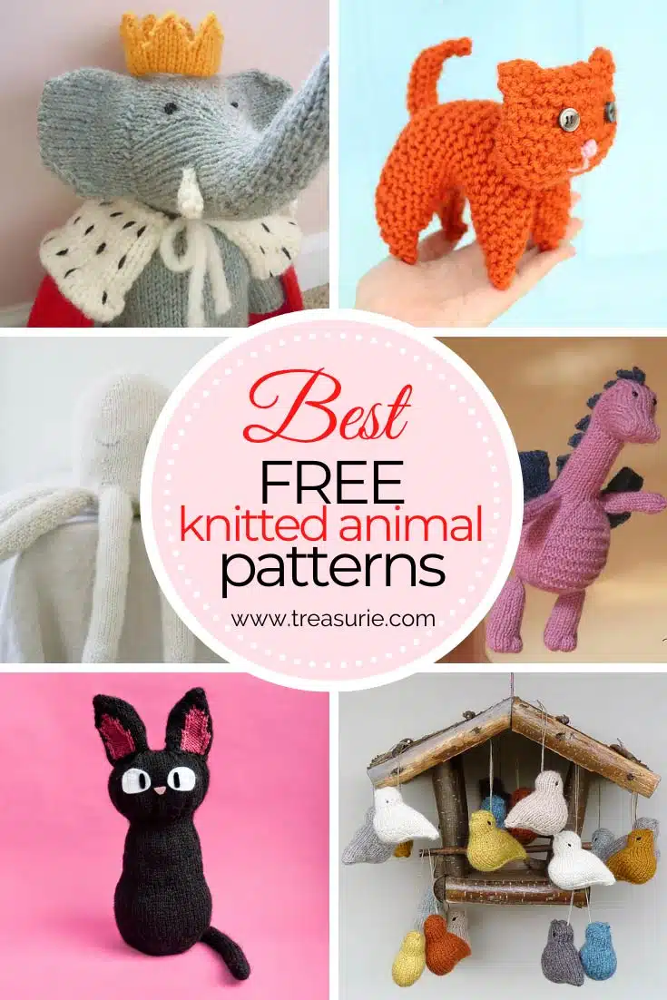27 Knitted Animal Patterns (All Free) | TREASURIE
