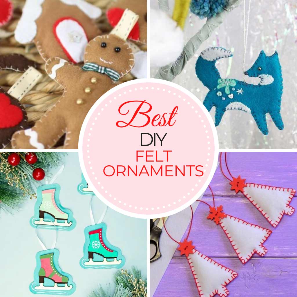 27+ DIY Felt Ornaments (Free Patterns & How to Make) | TREASURIE