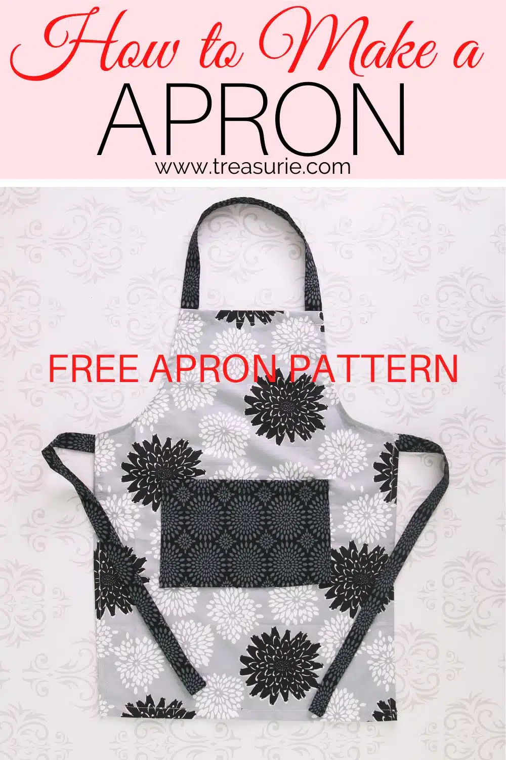 How to Make an Apron - Free Apron Pattern PDF Adult & Kids | TREASURIE