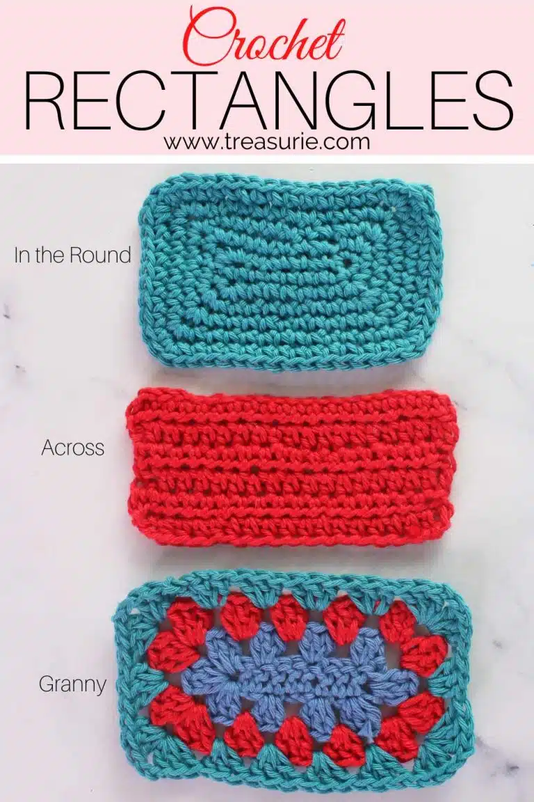 Crochet Rectangles - How to Crochet a Rectangle Easy | TREASURIE
