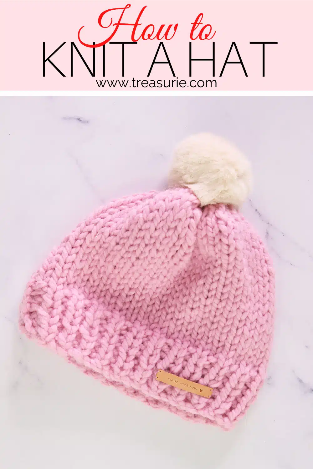 How To Knit A Hat - Quick & Easy Pattern | TREASURIE