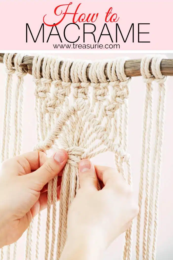 Easy Macrame Tutorial - How to Macrame for Beginners | Treasurie