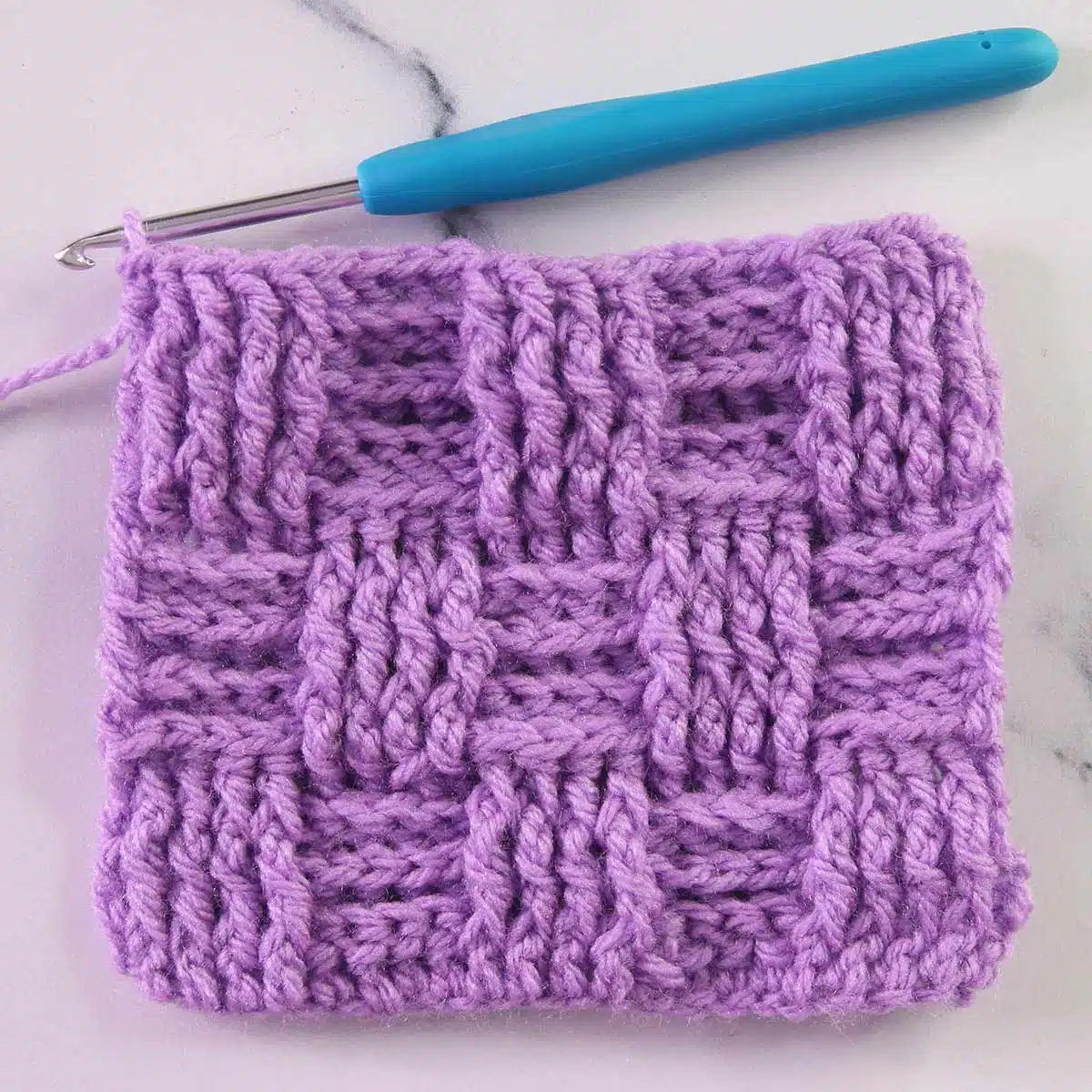 How to Crochet Basket Weave Stitch - Easy for Beginners | TREASURIE