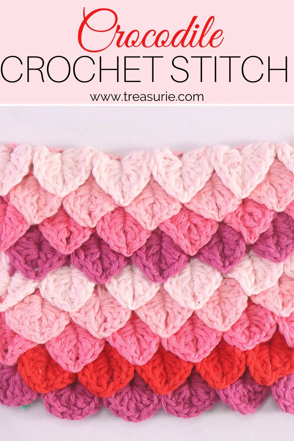How to Crochet Crocodile Stitch, Made Simple | TREASURIE