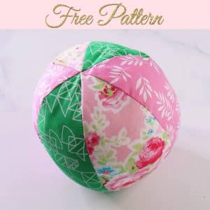 Free Fabric Ball Pattern (Sphere Template PDF) | TREASURIE
