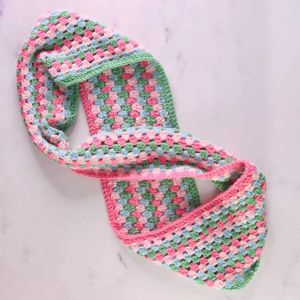 Granny Infinity Scarf Pattern (Free Crochet Pattern) | TREASURIE