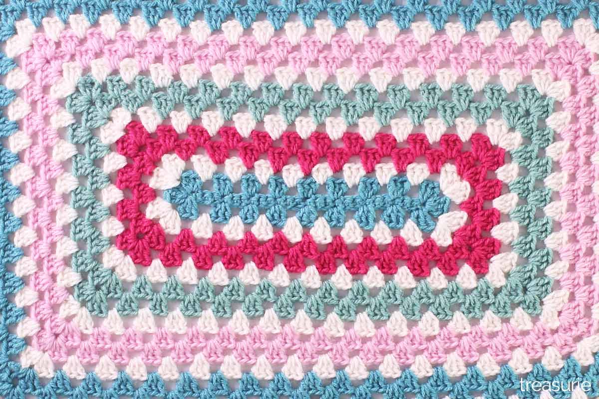 Rectangle Crochet Blanket Pattern (Free, Make Any Size!) | TREASURIE