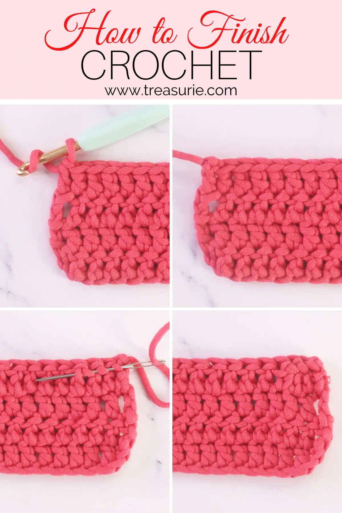 How To Finish Off Crochet - Easiest Ways | TREASURIE