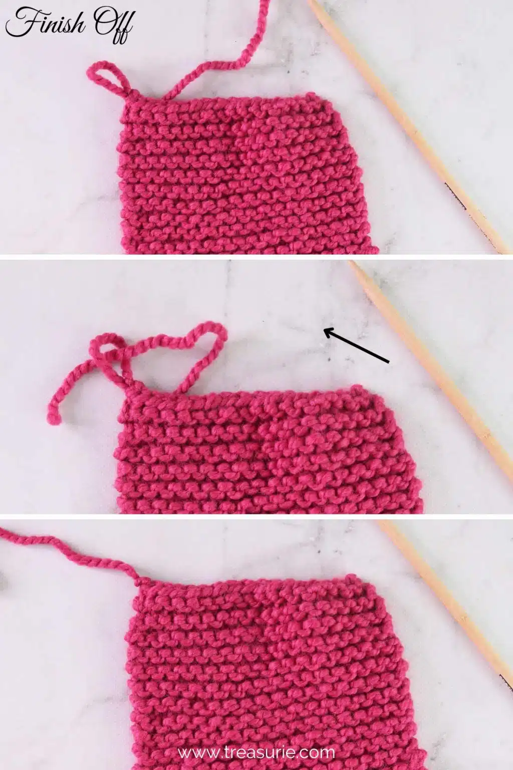 How to Knit a Scarf for Beginners, Step by Step EASY | TREASURIE