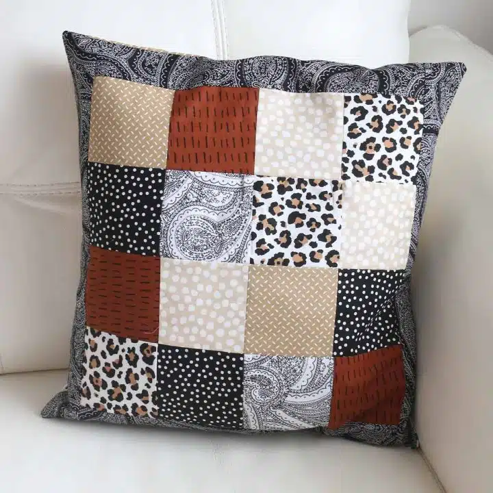 How to Make a Patchwork Cushion The Easy Way | TREASURIE